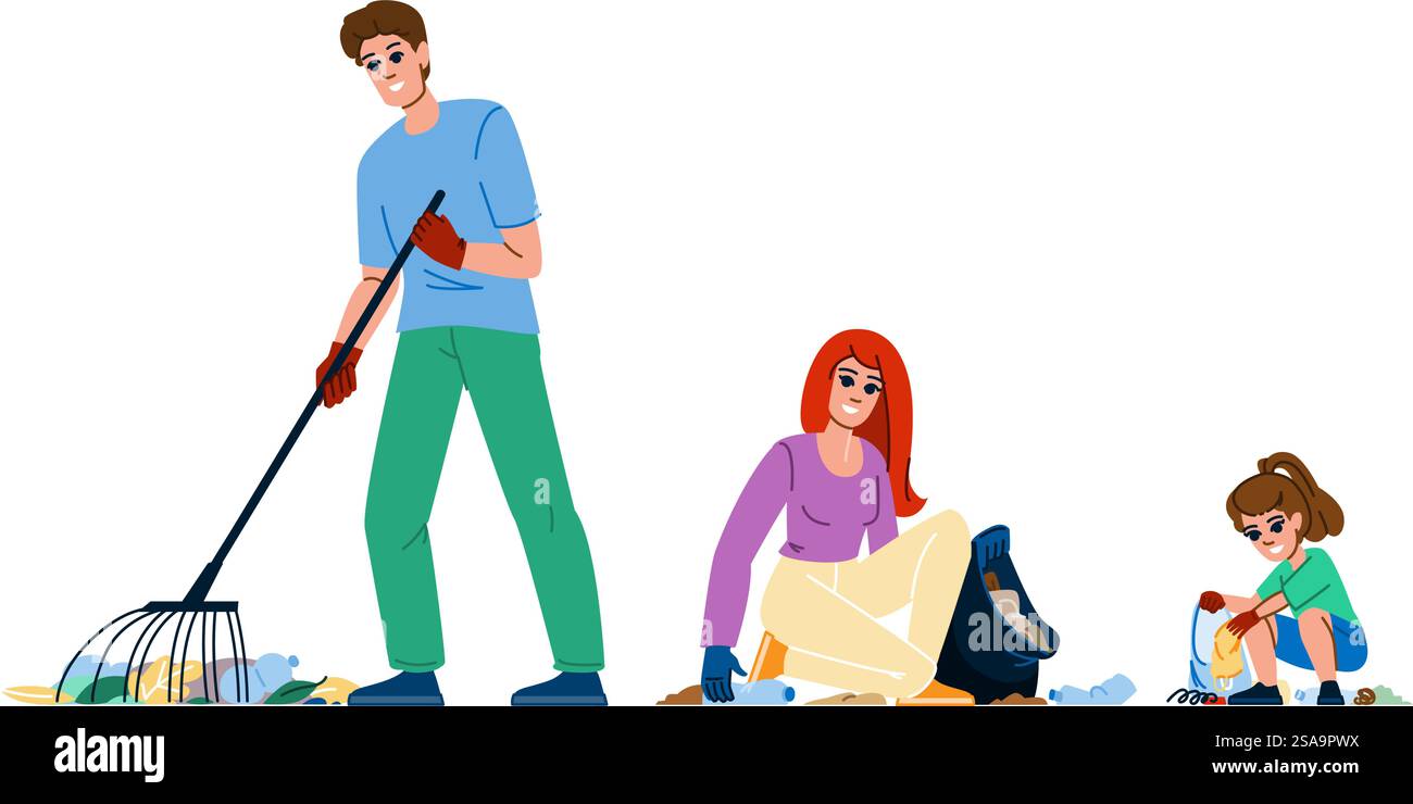 garbage clean up day vector. environment plastic, beach litter, earth ...