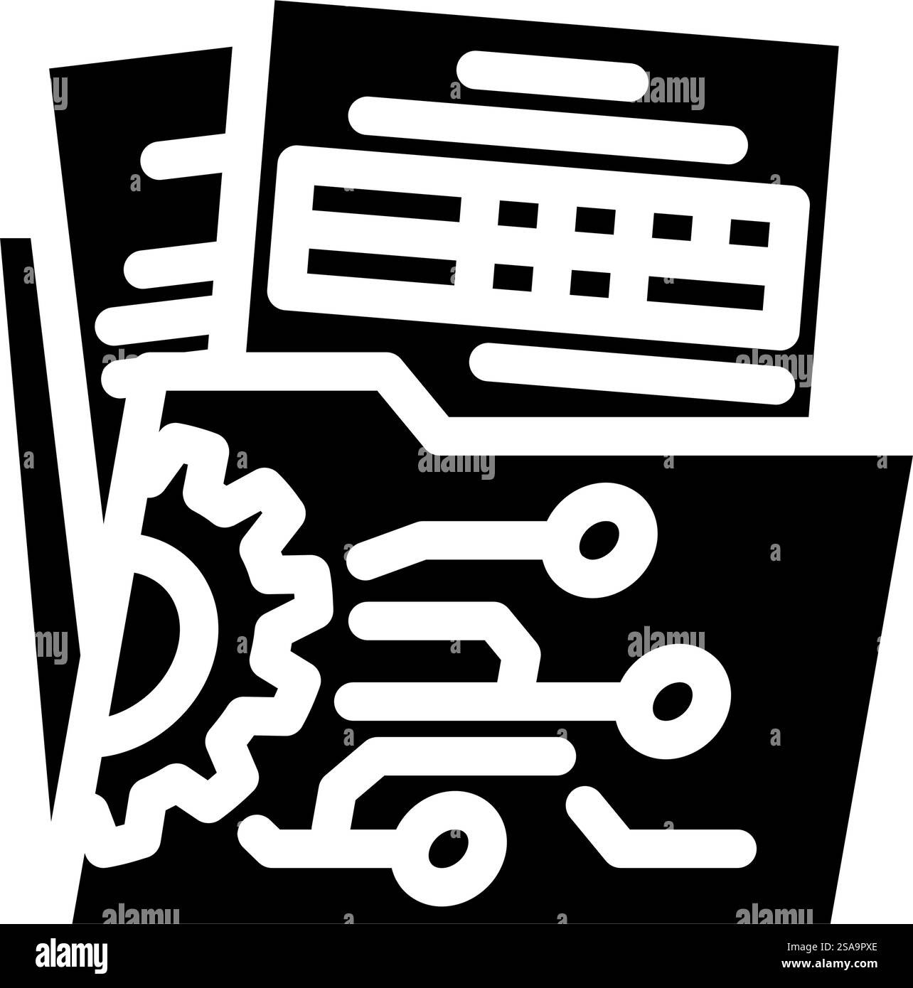 data governance business process glyph icon vector. data governance ...