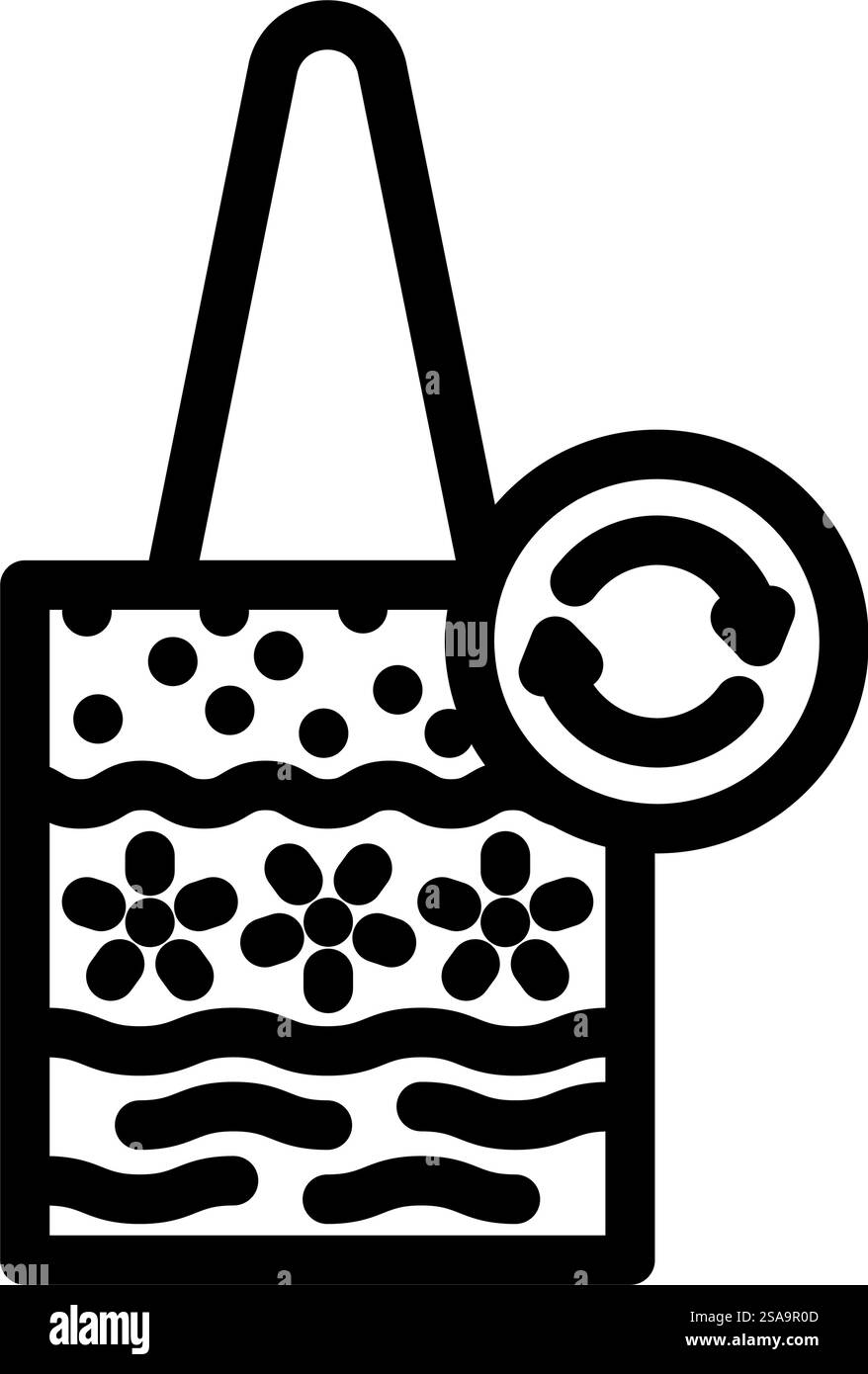 repurposed textiles sustainable fashion line icon vector. repurposed ...