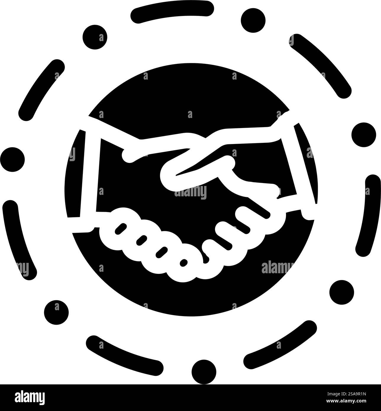 stakeholder relations business process glyph icon vector. stakeholder ...