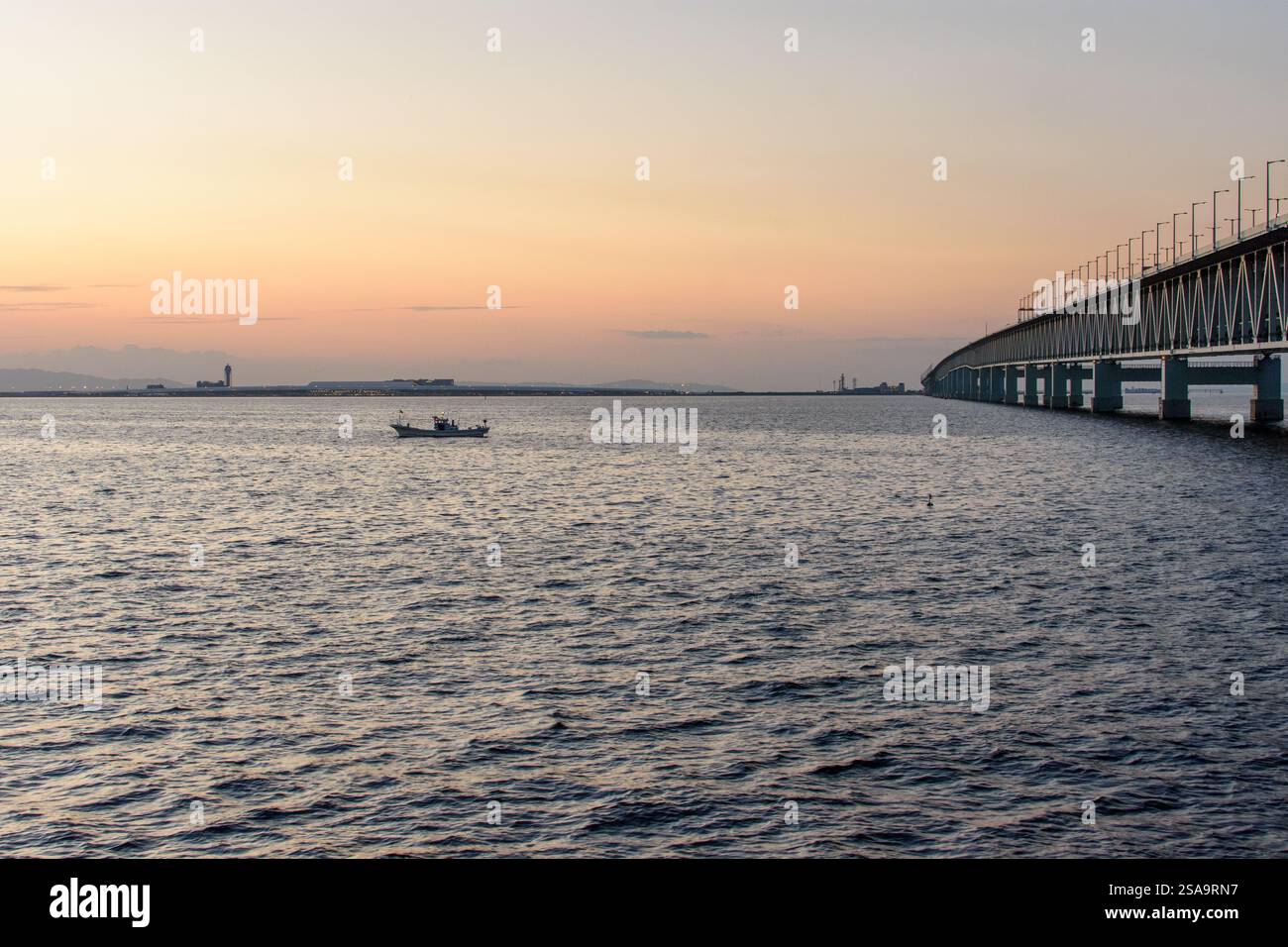 Sky Gate Bridge, Kansai International Airport Access Bridge, connecting ...