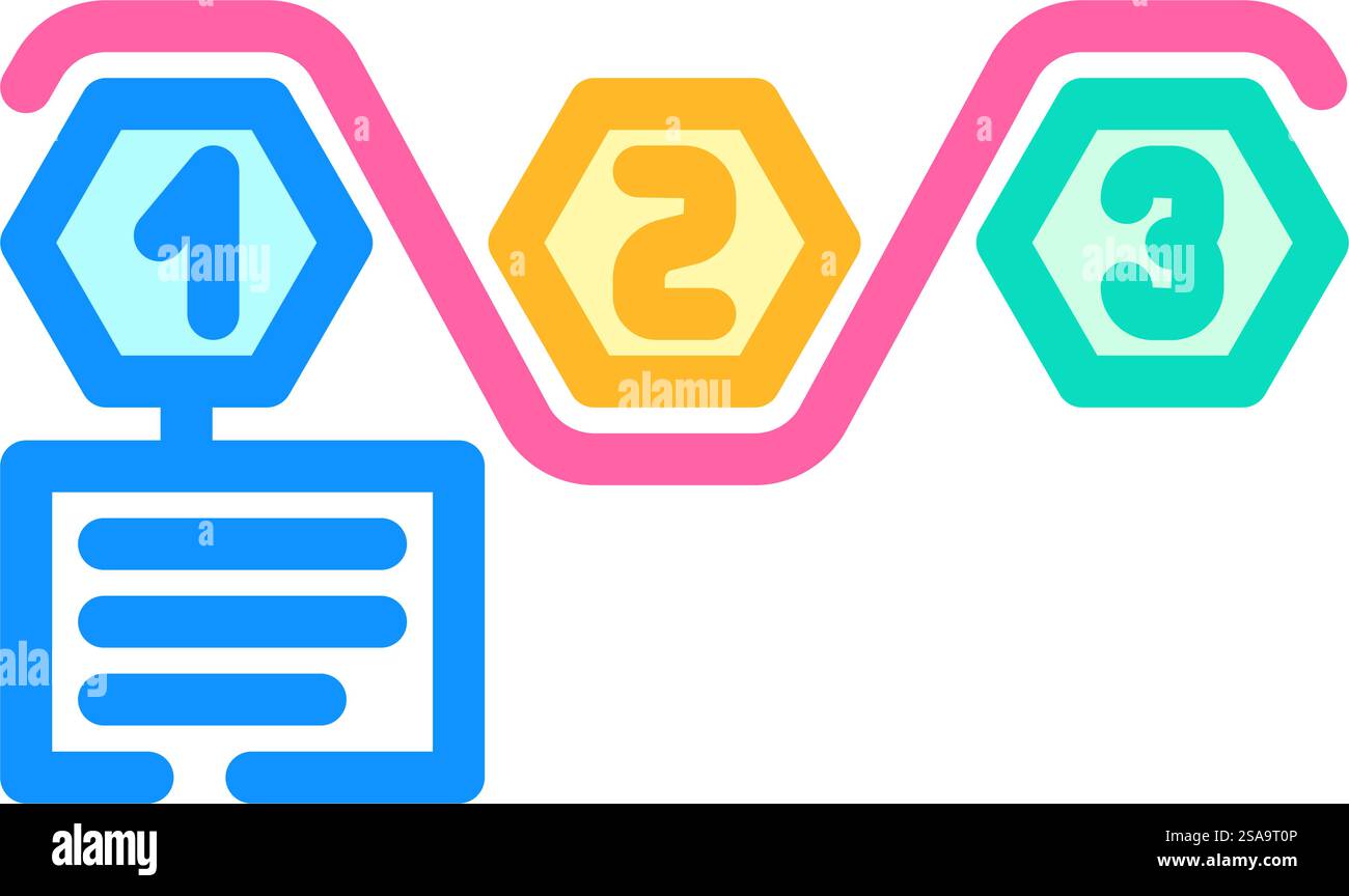 streamlining business process color icon vector. streamlining business process sign. isolated ...