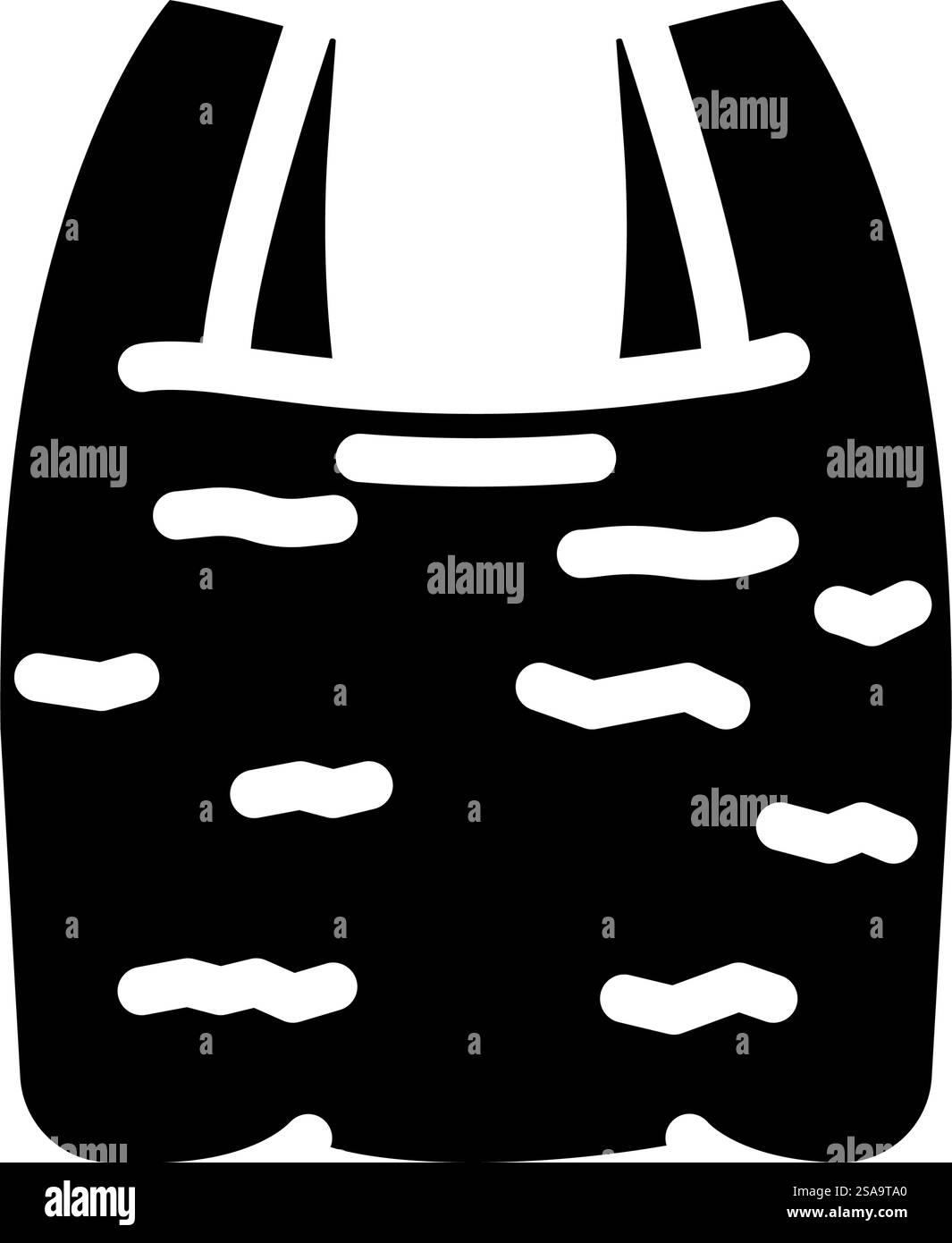 bag plastic package glyph icon vector. bag plastic package sign ...