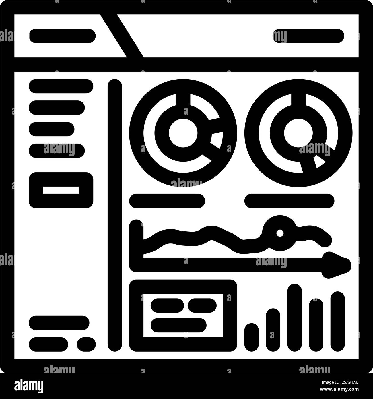 customer relationship management line icon vector. customer ...