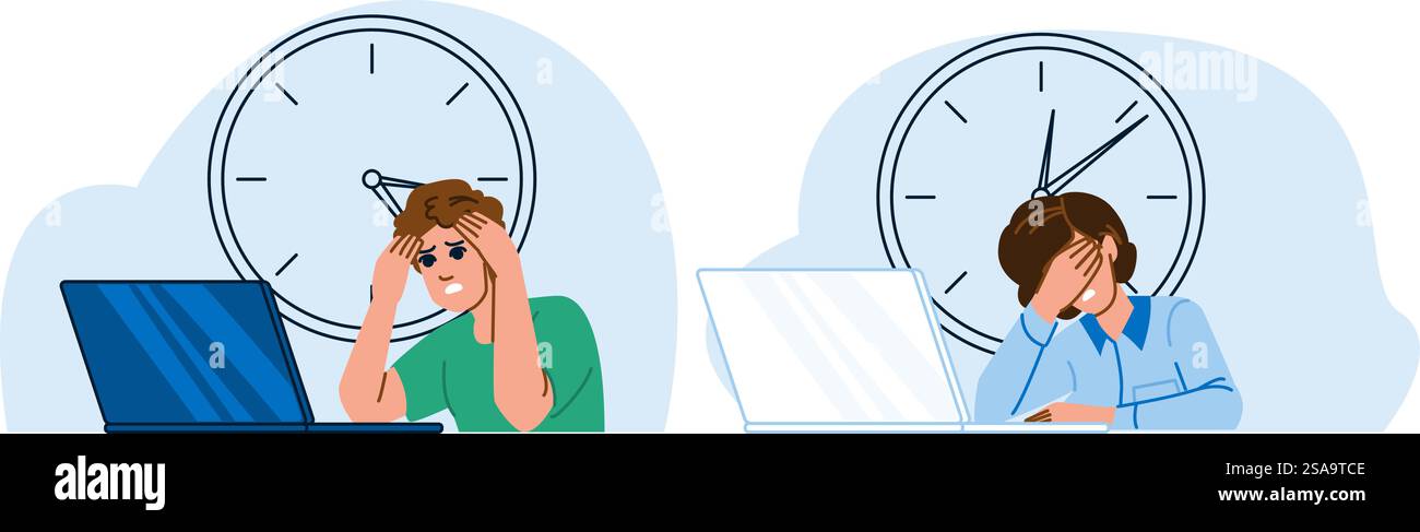 countdown deadline clock vector. hour alert, minute sign, flat work ...