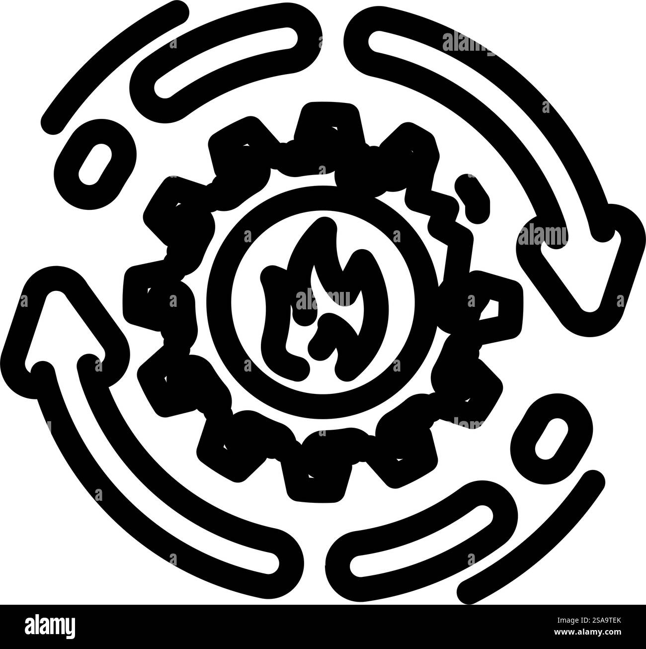 disaster recovery business process line icon vector. disaster recovery ...