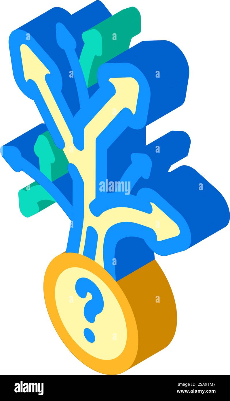 decision making business process isometric icon vector. decision making business process sign ...