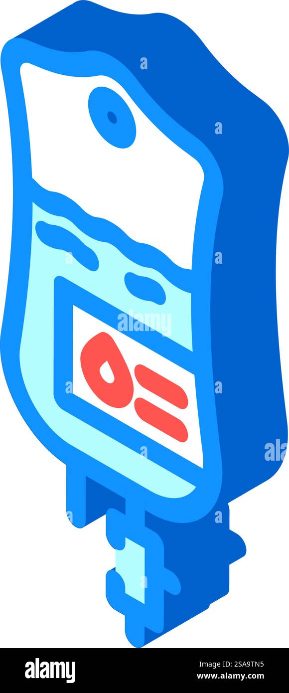 intravenous iv drip isometric icon vector. intravenous iv drip sign ...