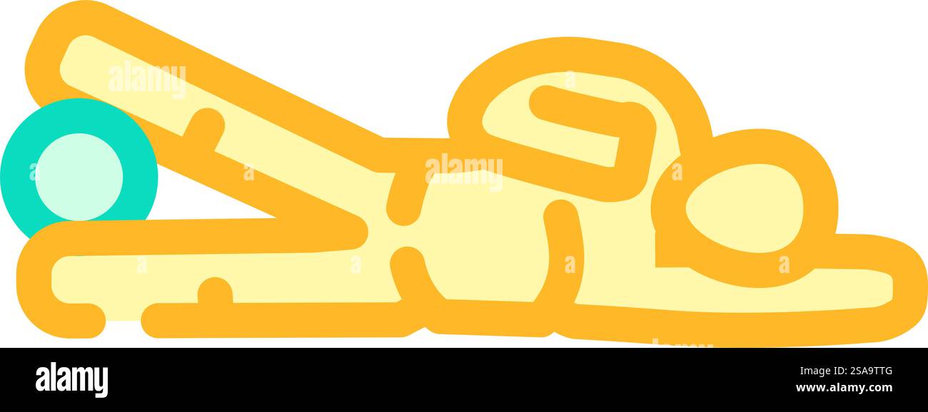 side lying leg lifts pregnant fitness color icon vector. side lying leg ...
