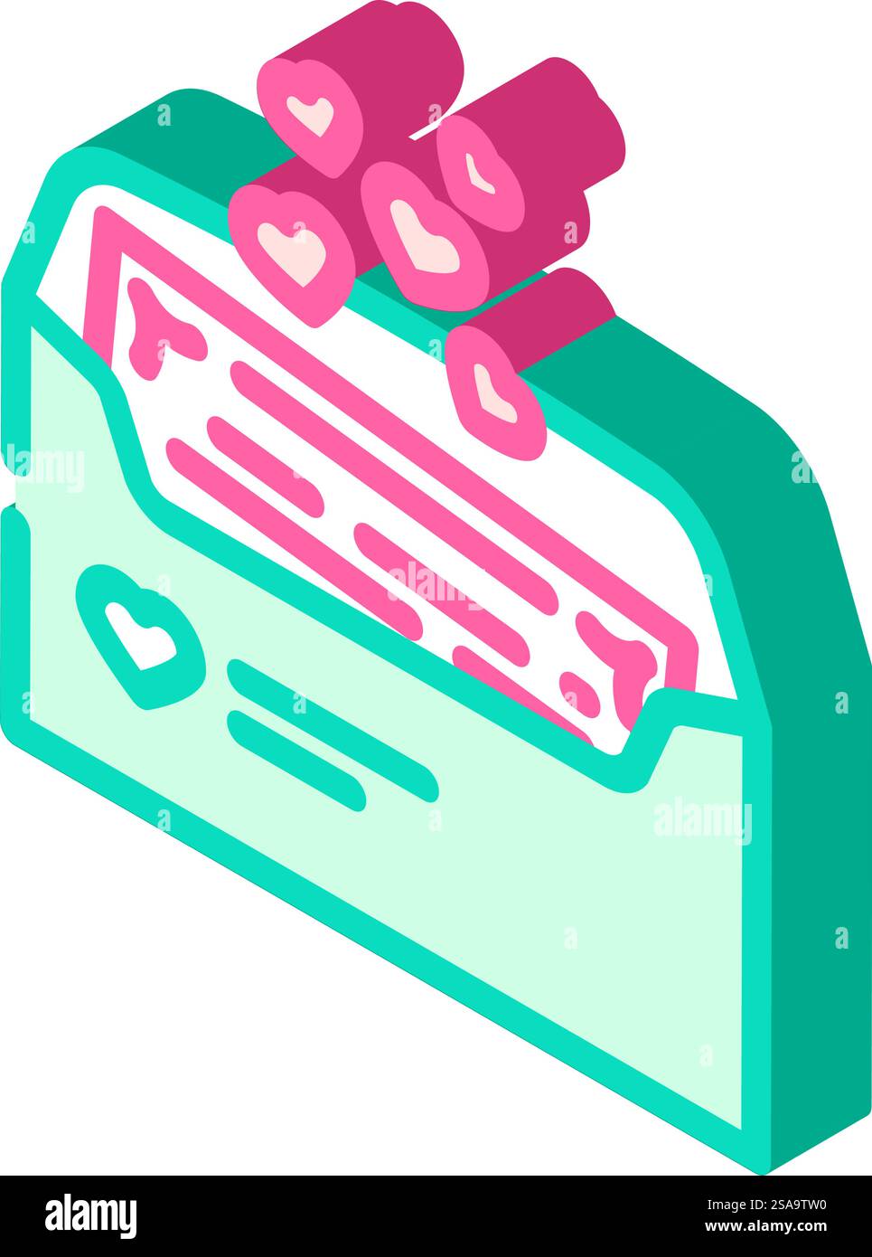 love letter isometric icon vector. love letter sign. isolated symbol ...