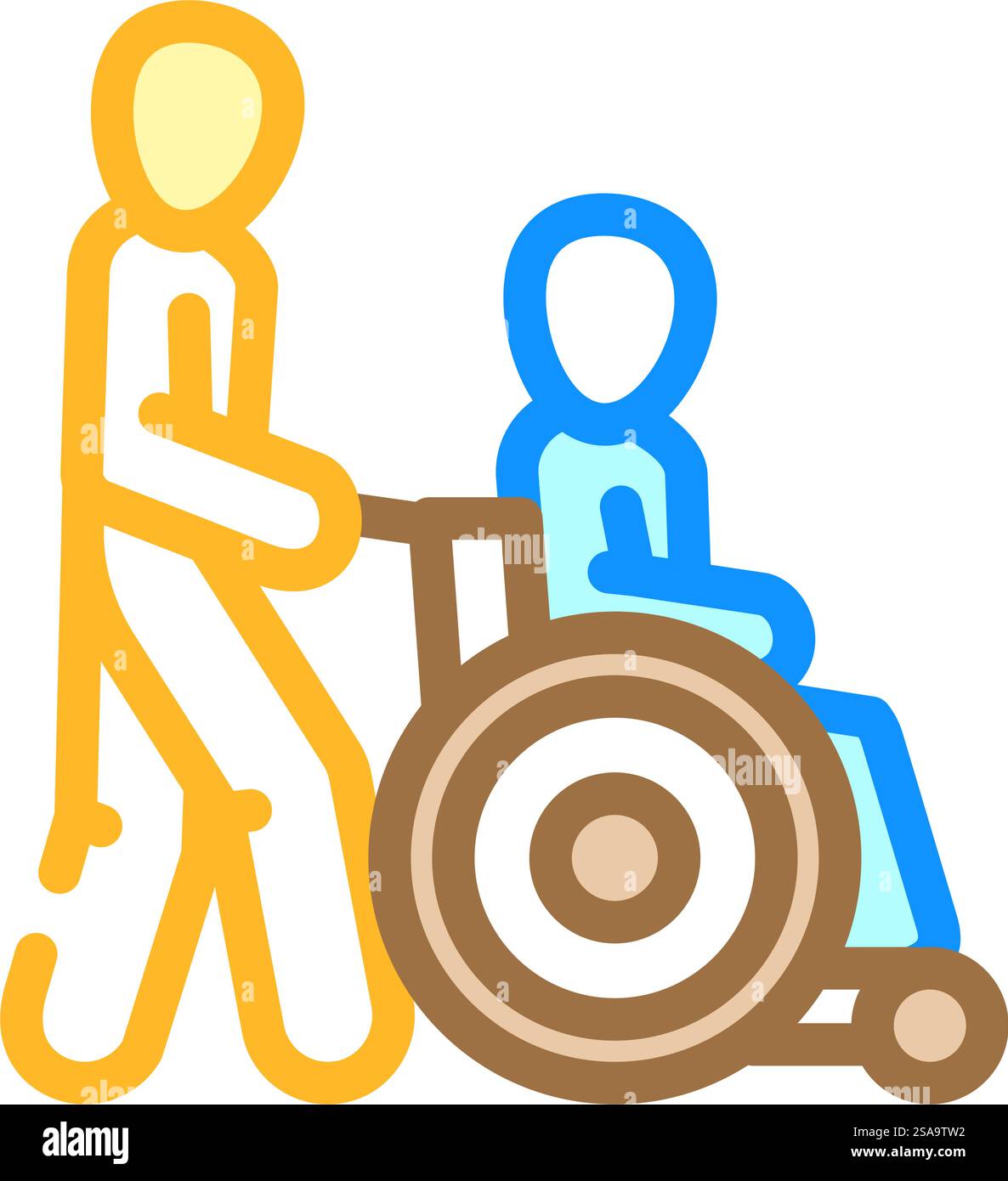 patient transfer ambulance color icon vector. patient transfer ...