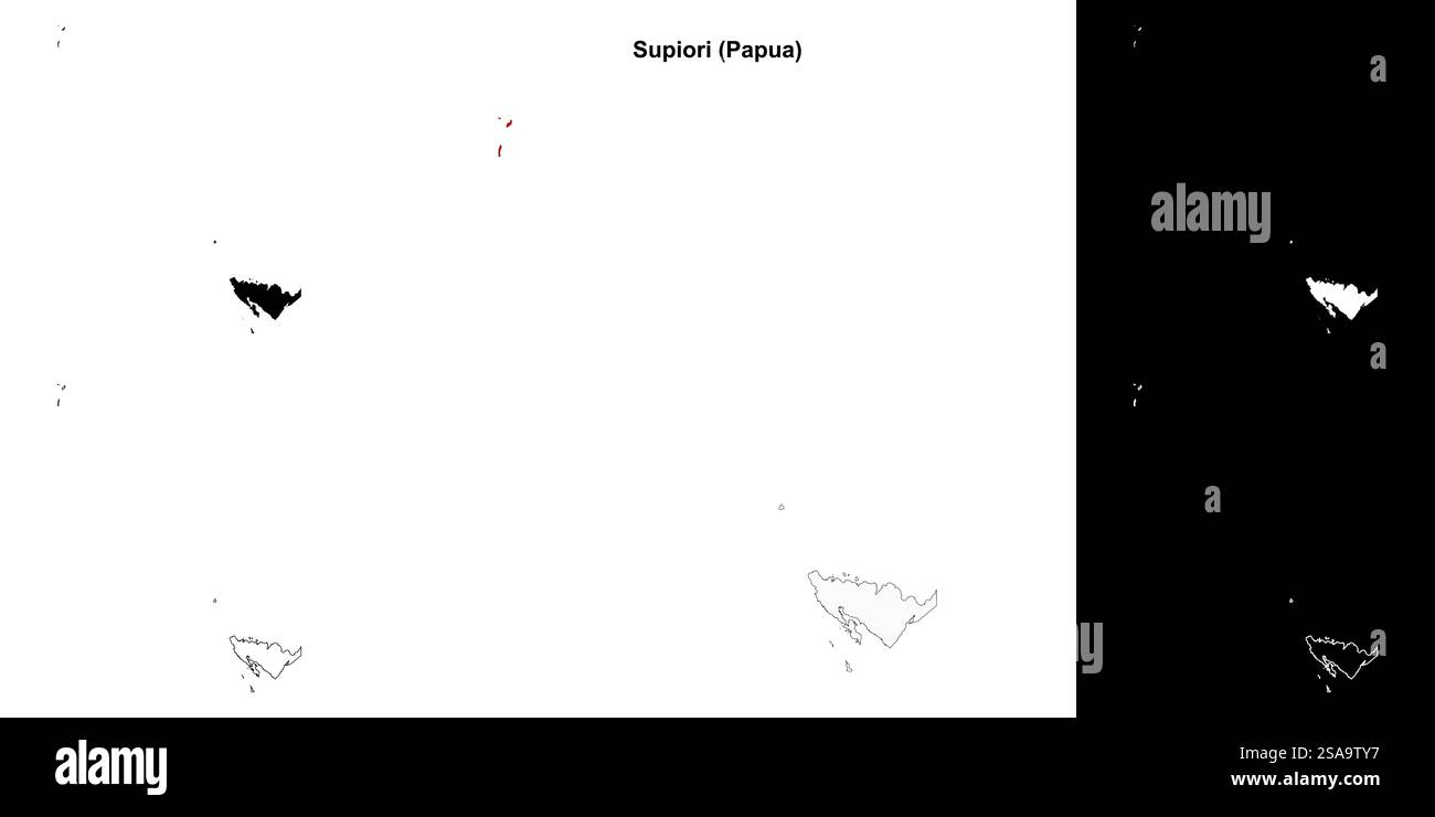 Supiori map vector hi-res stock photography and images - Alamy