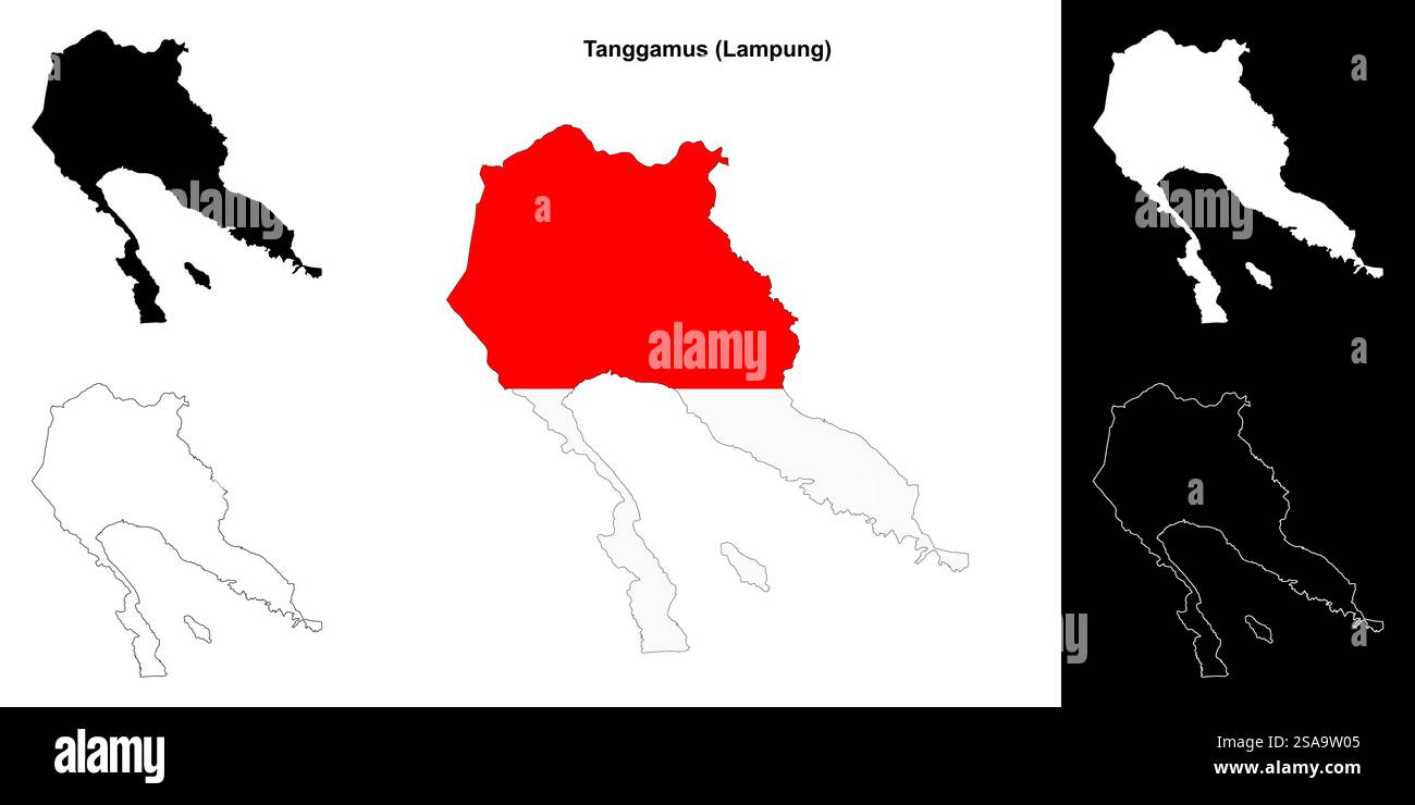 Blank tanggamus map hi-res stock photography and images - Alamy