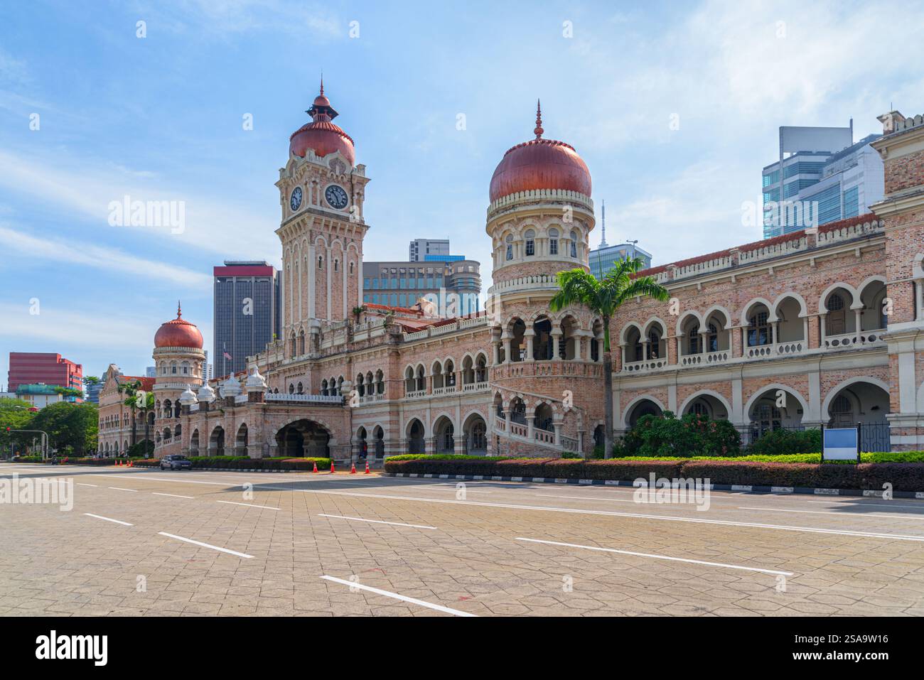 The Sultan Abdul Samad Building and Jalan Raja, Kuala Lumpur Stock ...