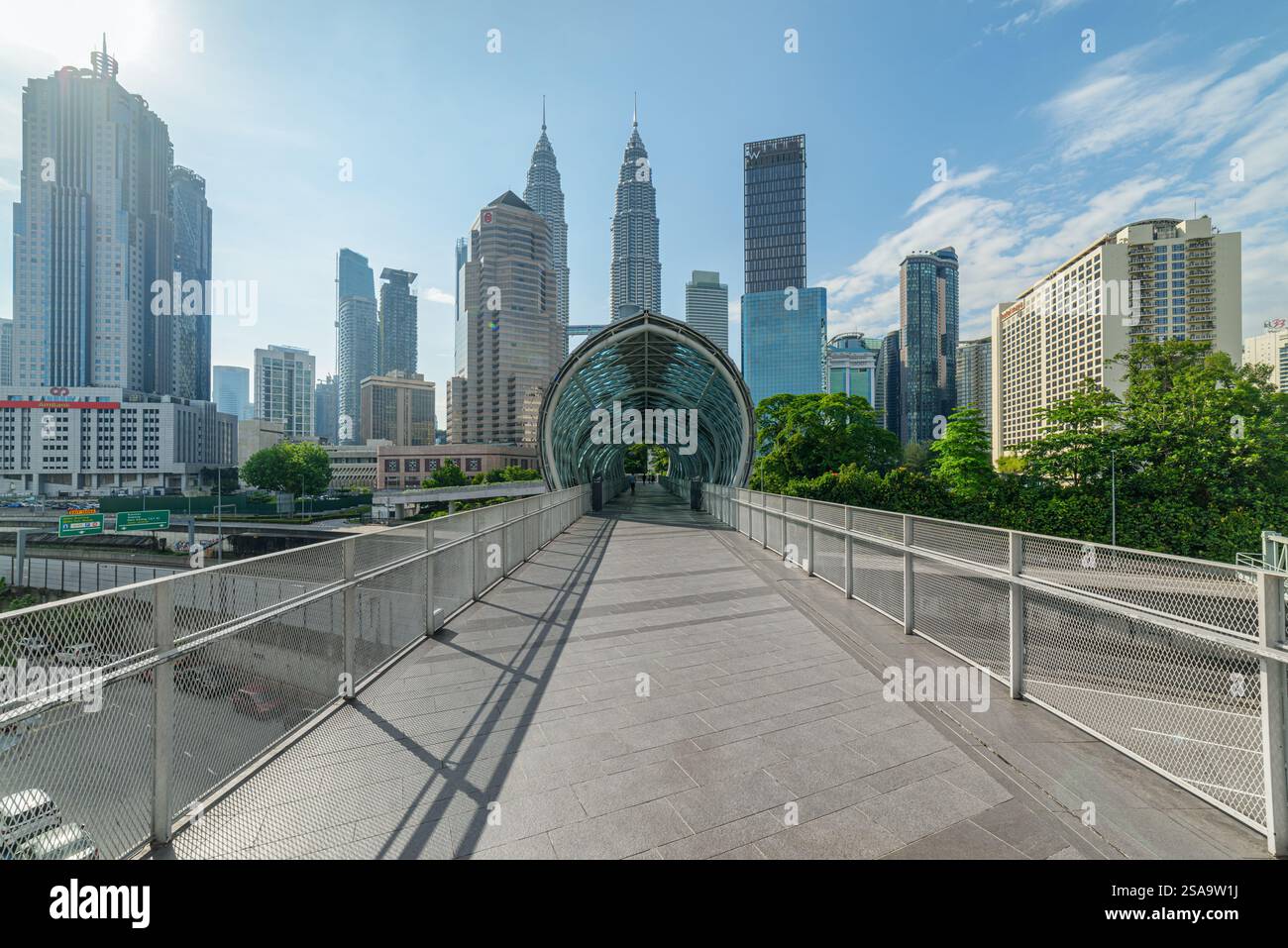 Awesome view of Saloma Link Bridge in Kuala Lumpur, Malaysia Stock ...