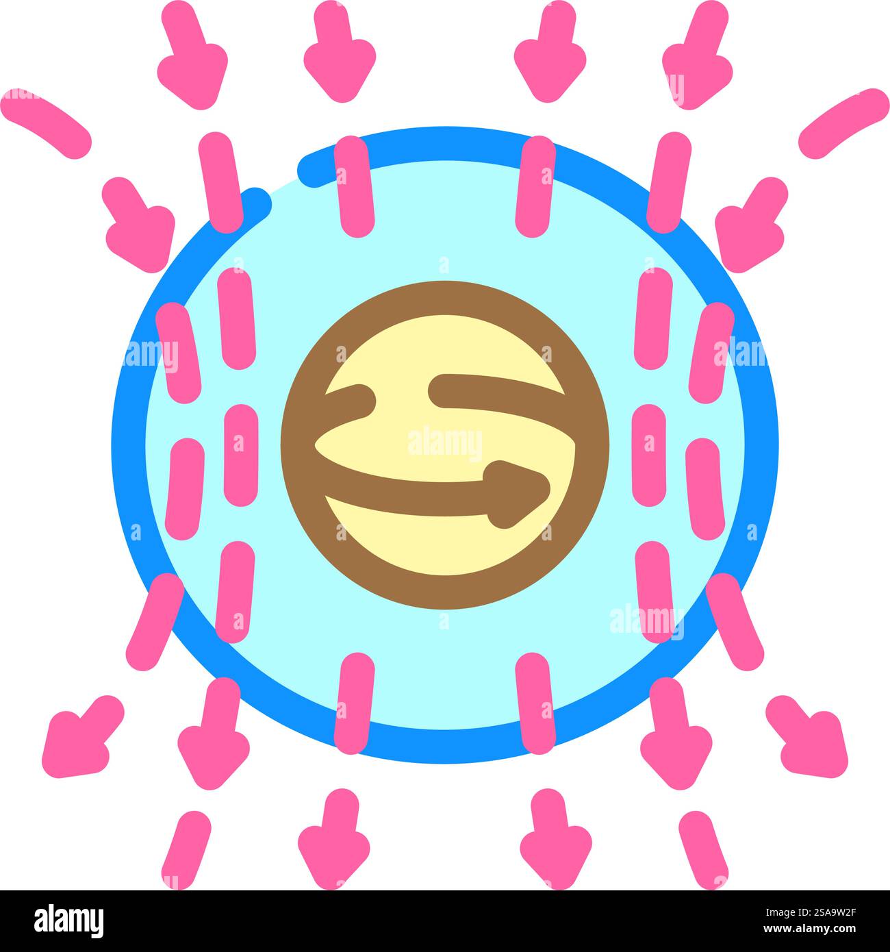 the origin of magnetic fields mystery color icon vector. the origin of ...