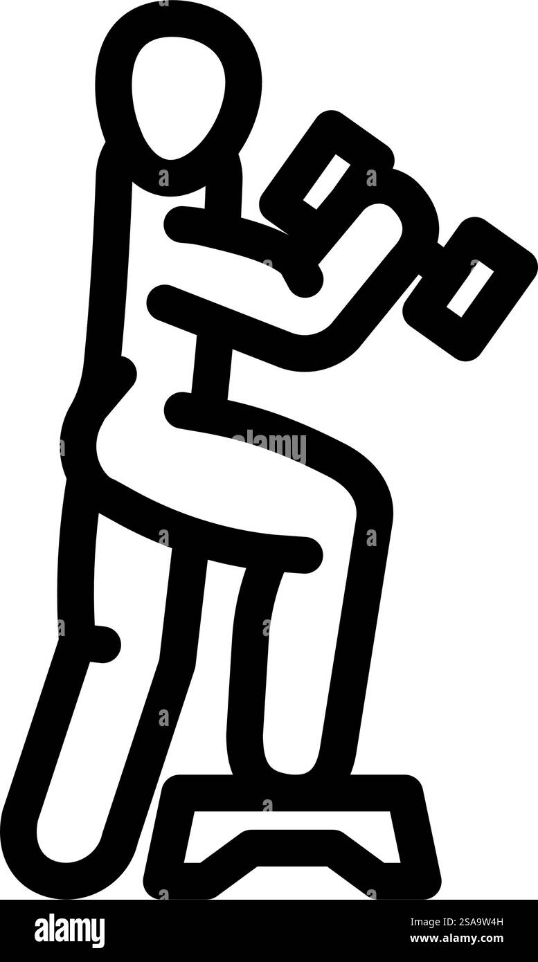 lateral raises fitness exercise arm line icon vector. lateral raises ...