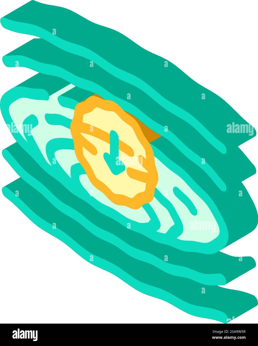the nature of gravity unsolved mystery isometric icon vector. the ...