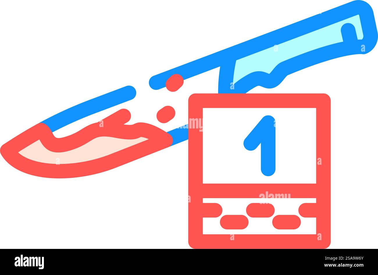 direct evidence crime color icon vector. direct evidence crime sign ...