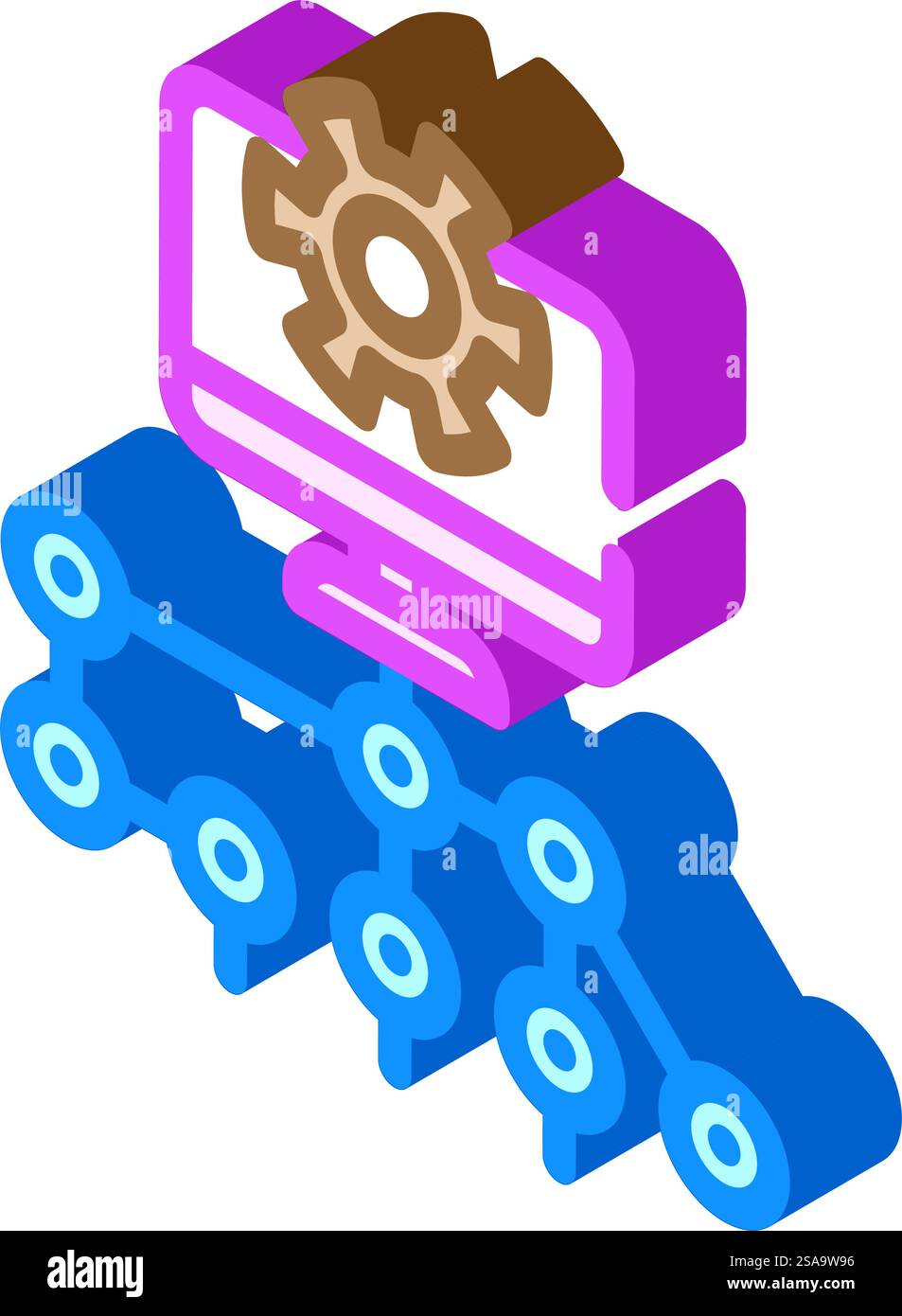 digital product creation isometric icon vector. digital product ...