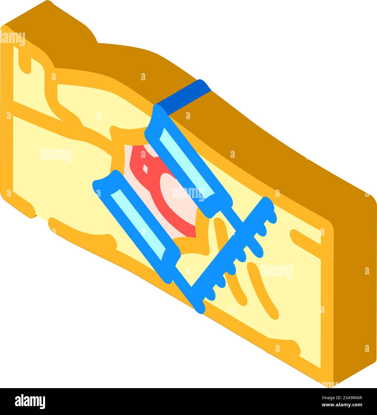 thoracotomy surgery isometric icon vector. thoracotomy surgery sign ...