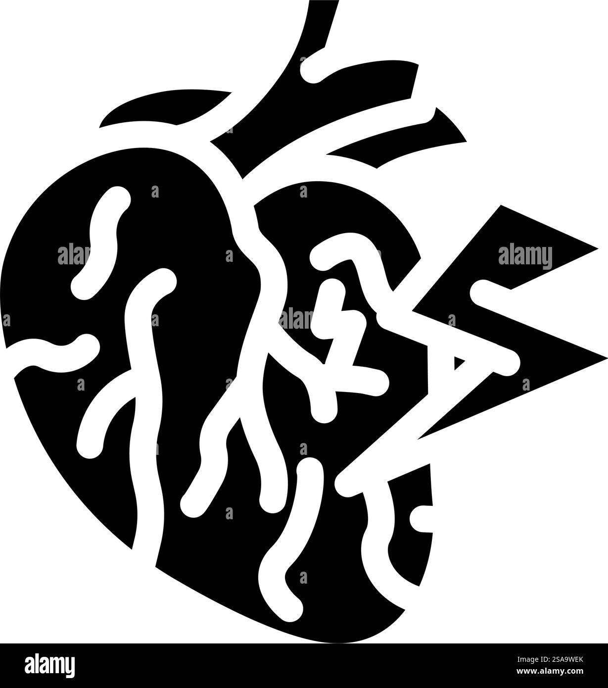 cardiovascular disease obesity overweight glyph icon vector ...