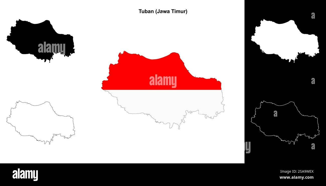 Tuban vector map hi-res stock photography and images - Alamy