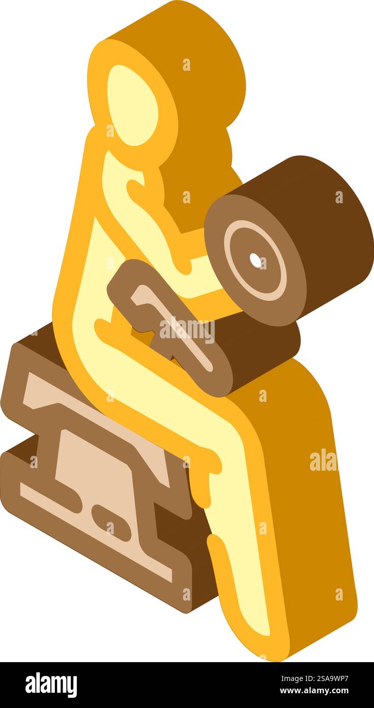 glute bridges fitness exercise leg isometric icon vector. glute bridges ...