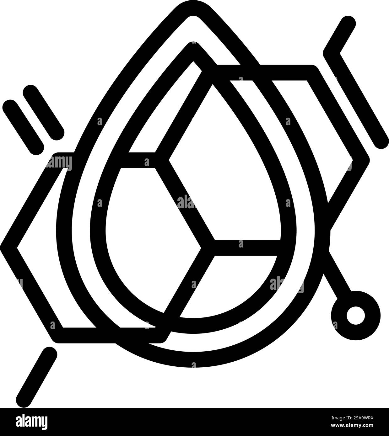 clean formula label product caution line icon vector. clean formula ...