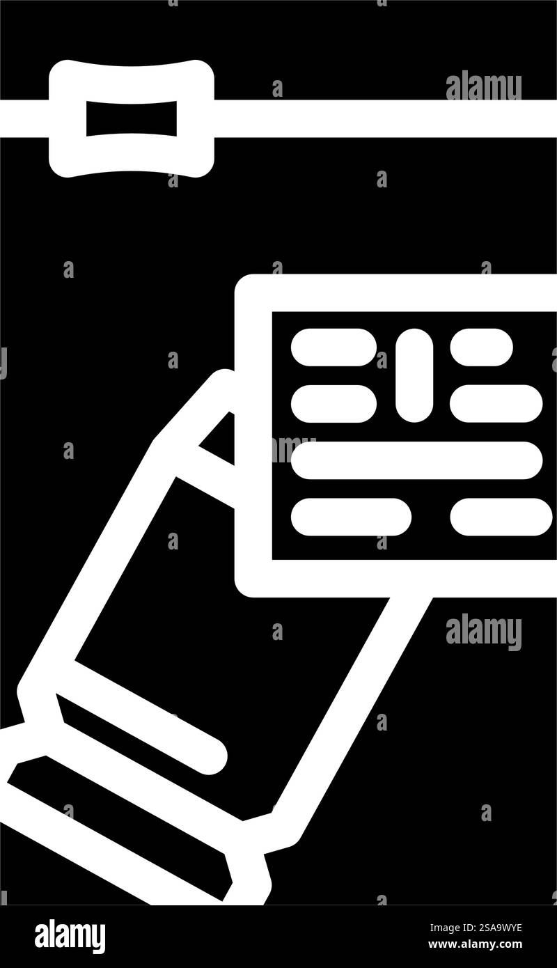 physical evidence crime glyph icon vector. physical evidence crime sign ...