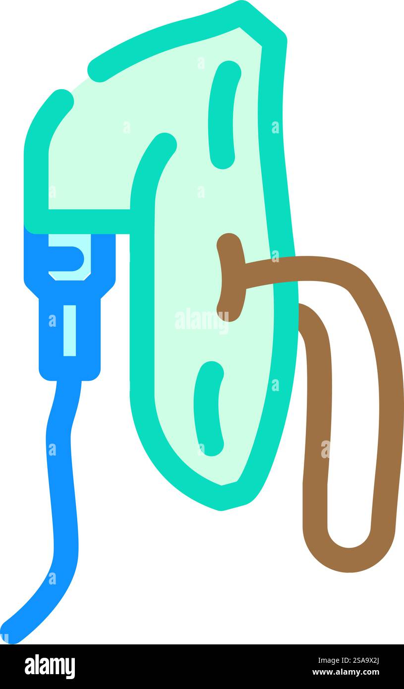 oxygen mask ambulance color icon vector. oxygen mask ambulance sign ...