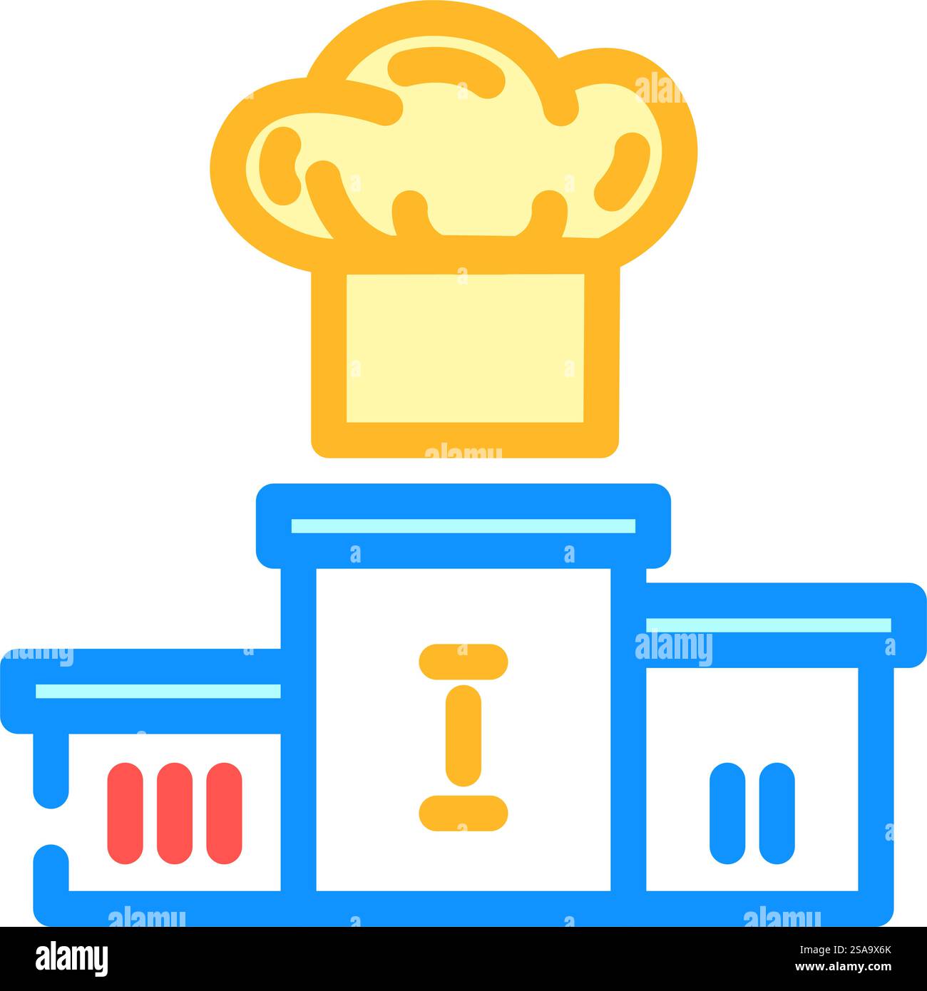 cooking competitions restaurant chef color icon vector. cooking ...