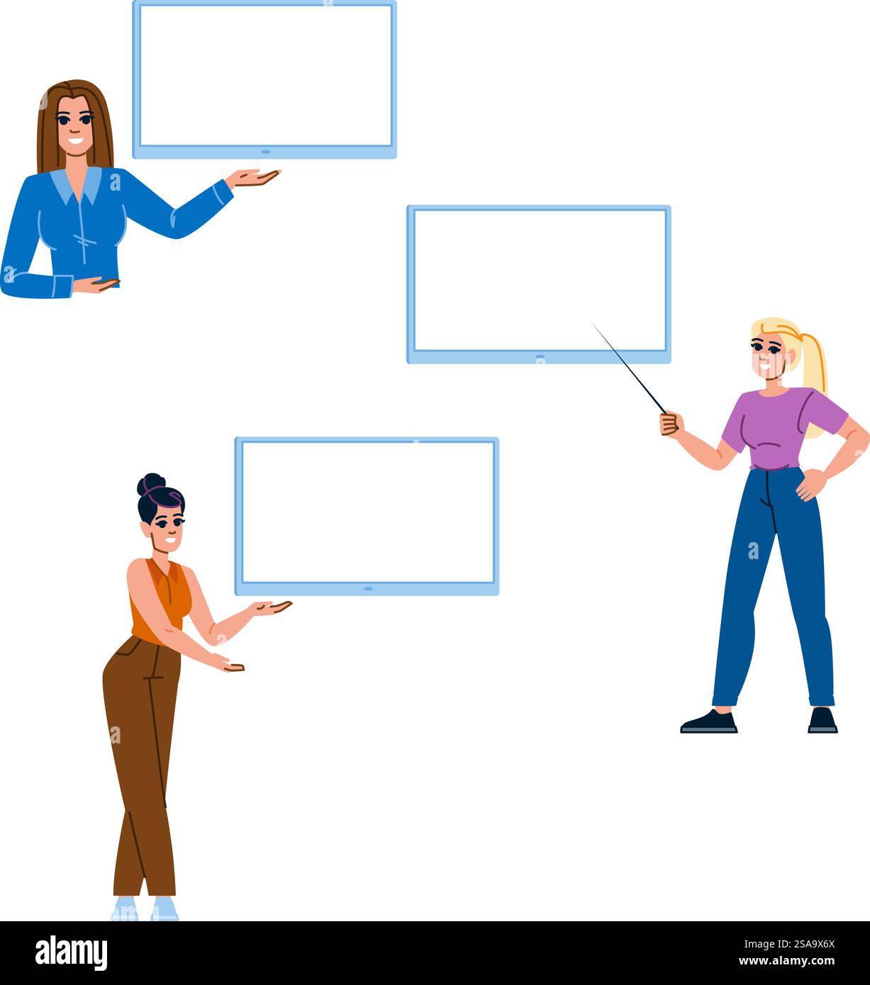 Success presentation woman vector motivation communication hi-res stock ...