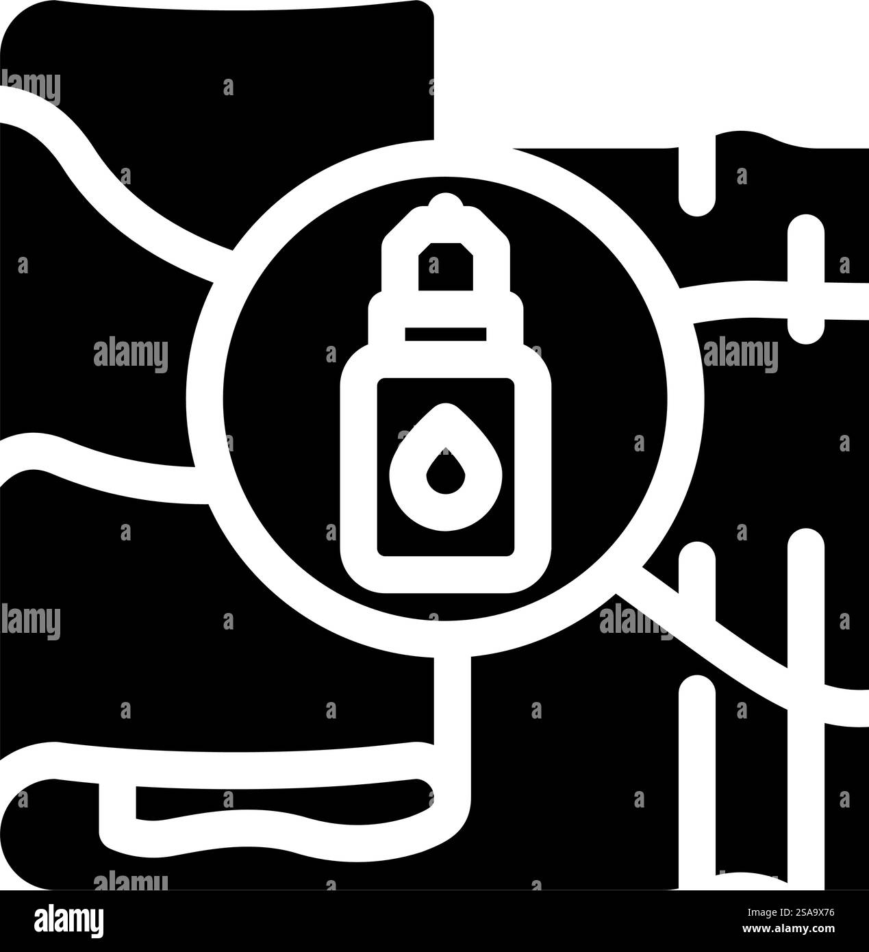 low impact dyes sustainable fashion glyph icon vector. low impact dyes ...