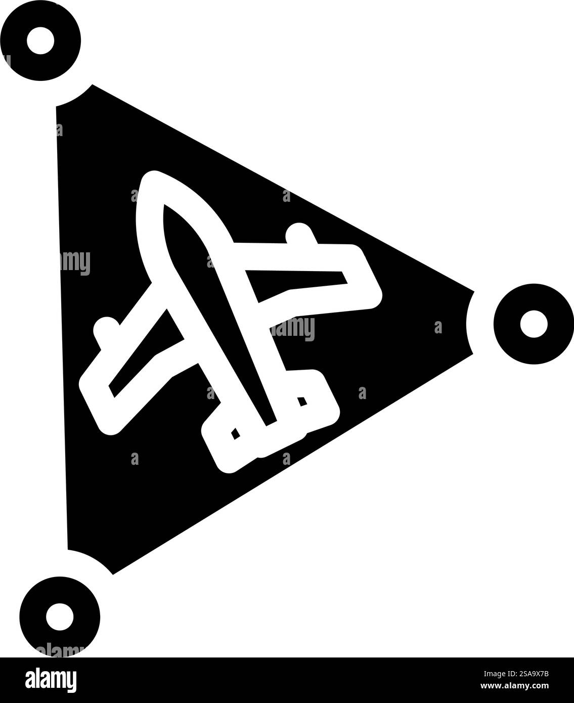 the bermuda triangle unsolved mystery glyph icon vector. the bermuda triangle unsolved mystery ...