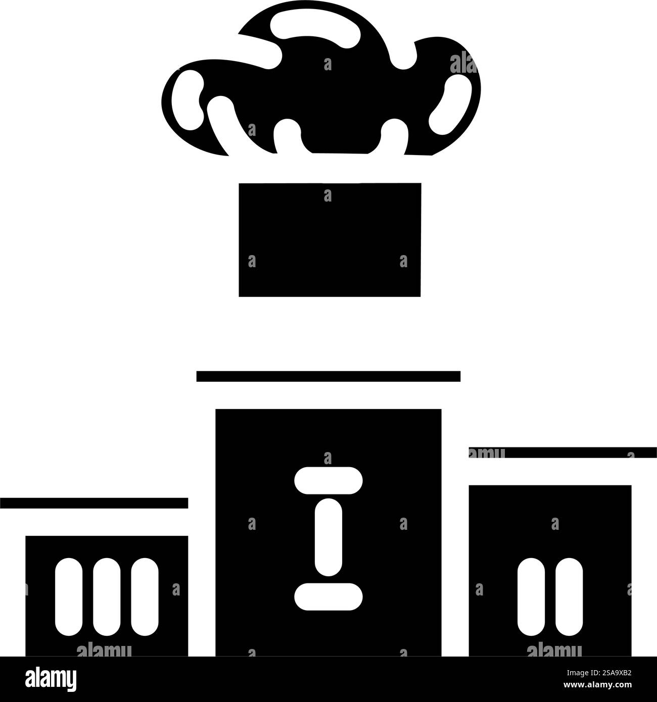 cooking competitions restaurant chef glyph icon vector. cooking ...