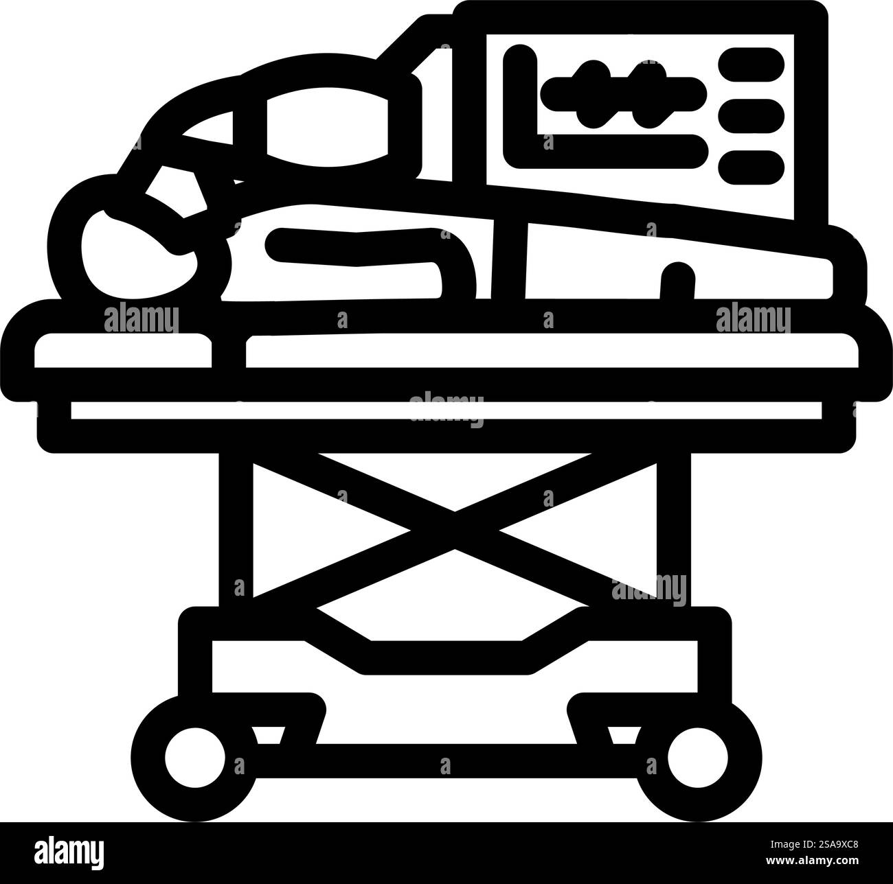 resuscitation efforts line icon vector. resuscitation efforts sign ...