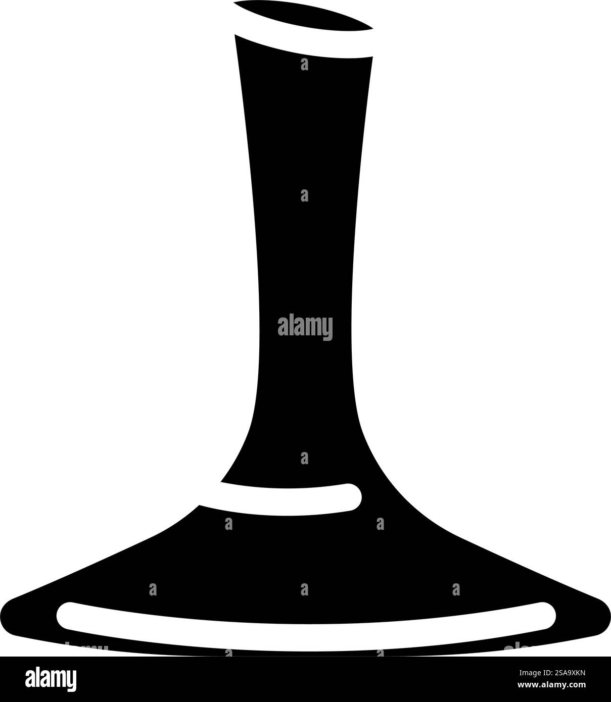 decanter glass package glyph icon vector. decanter glass package sign ...