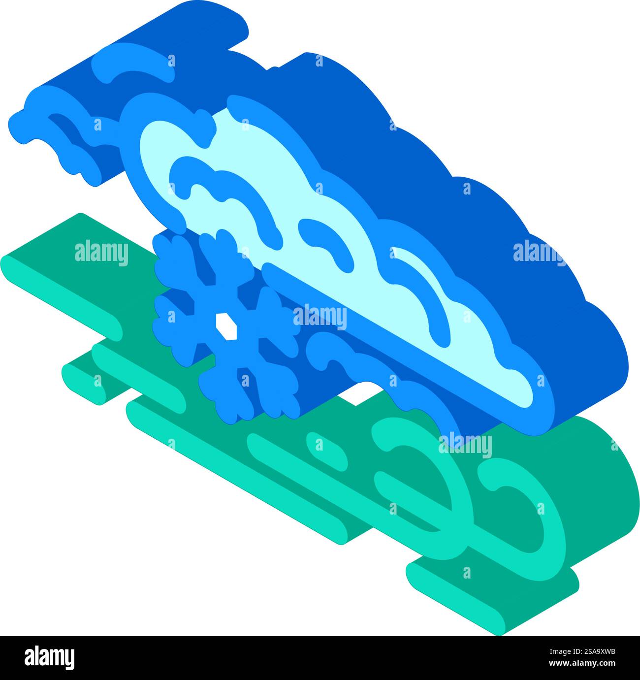 blizzard natural phenomena isometric icon vector. blizzard natural ...