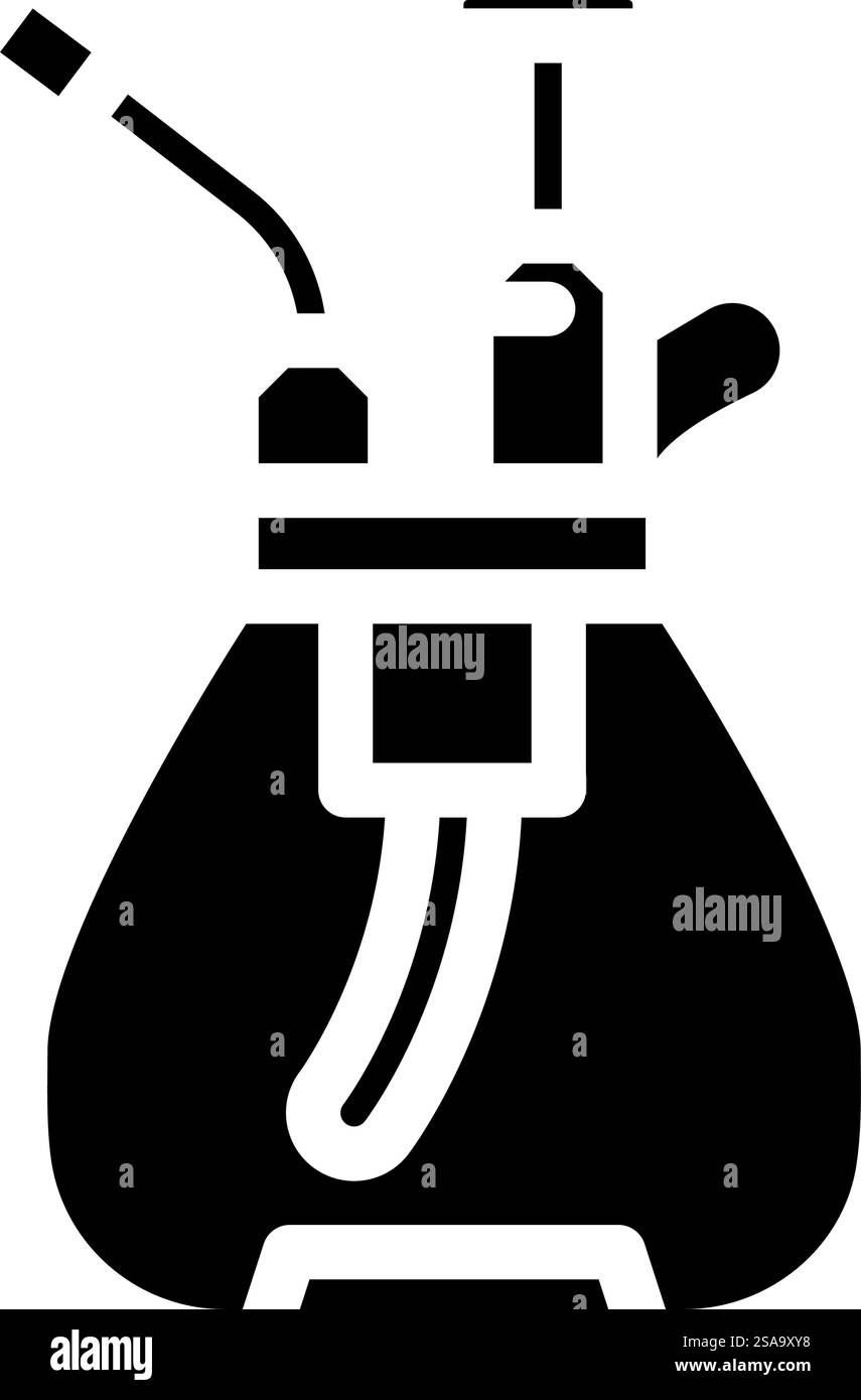 spray bottle glass package glyph icon vector. spray bottle glass ...