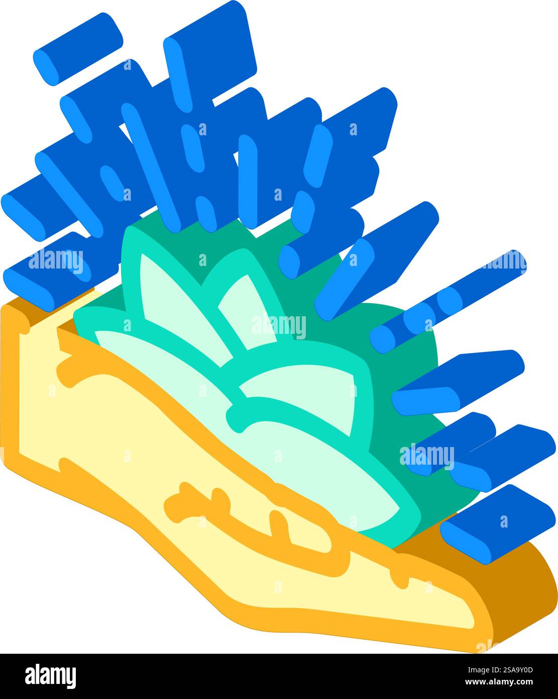 healing hands acupuncture isometric icon vector. healing hands ...