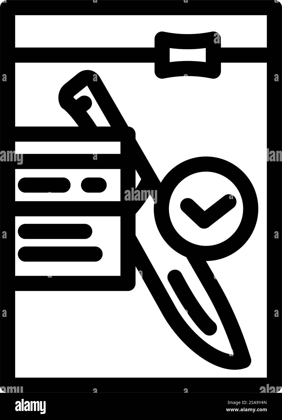 corroborating evidence crime line icon vector. corroborating evidence ...