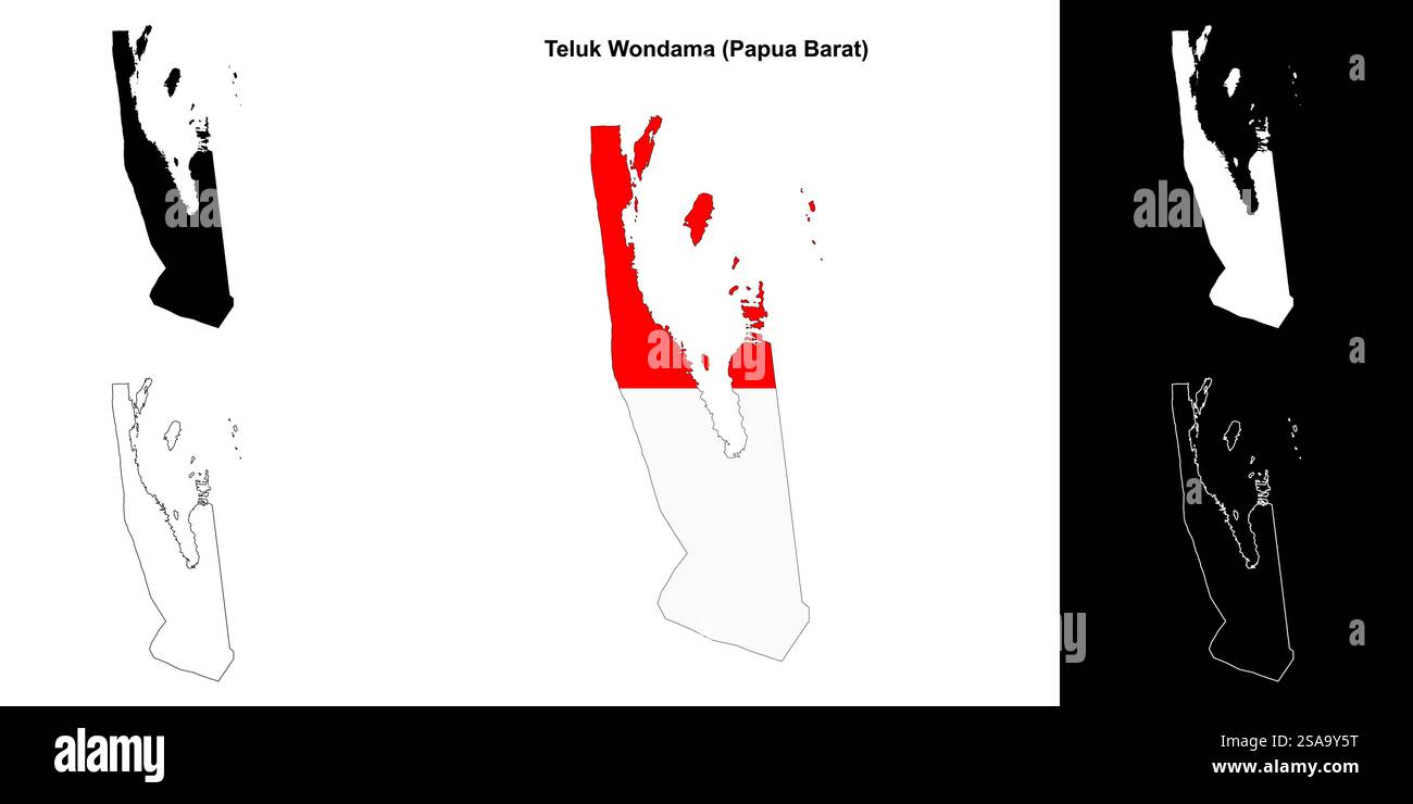 Map of teluk wondama hi-res stock photography and images - Alamy