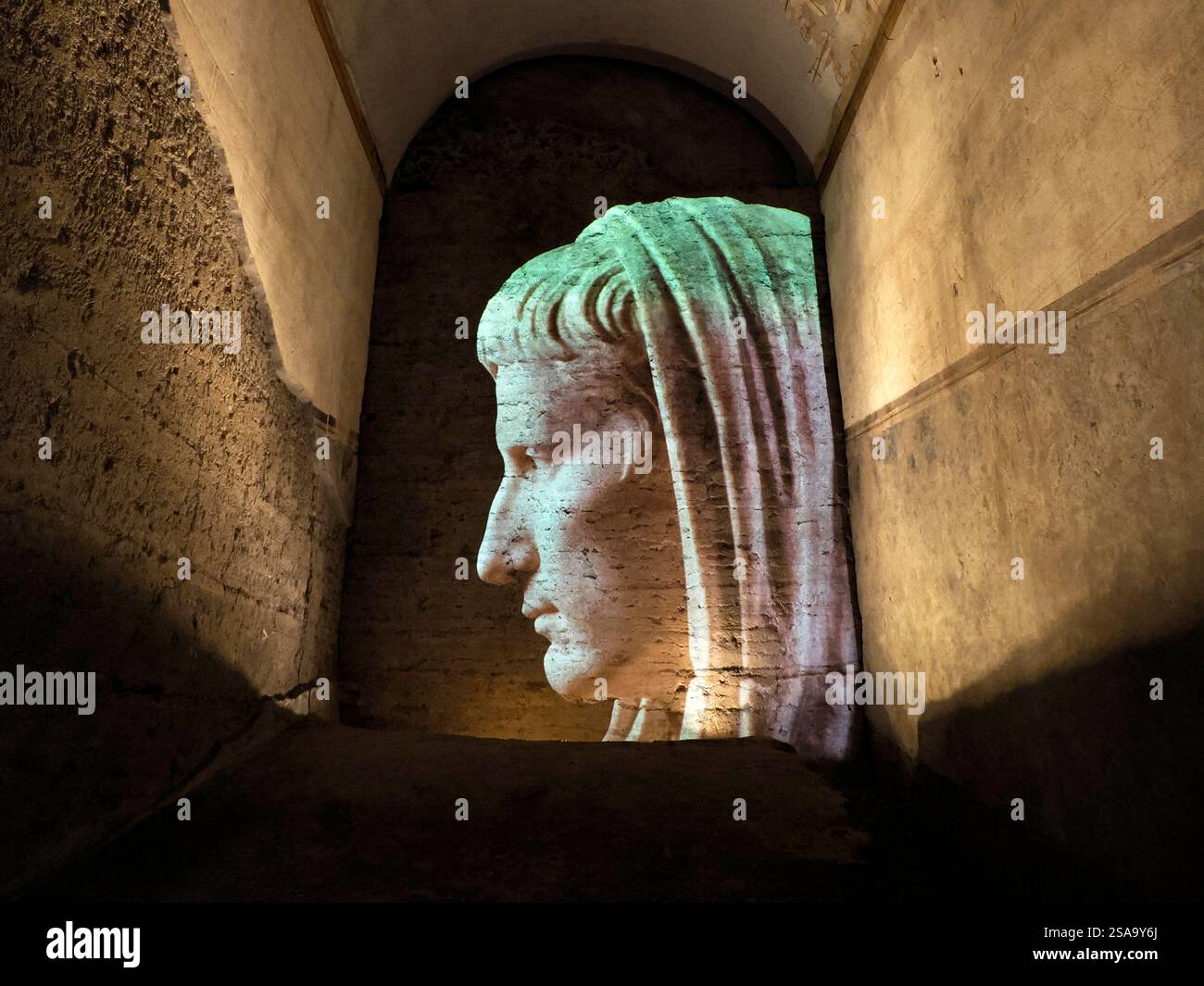 ROME, ITALY - NOVEMBER 30 2024 - The imperial forums Augusto and Livia ...