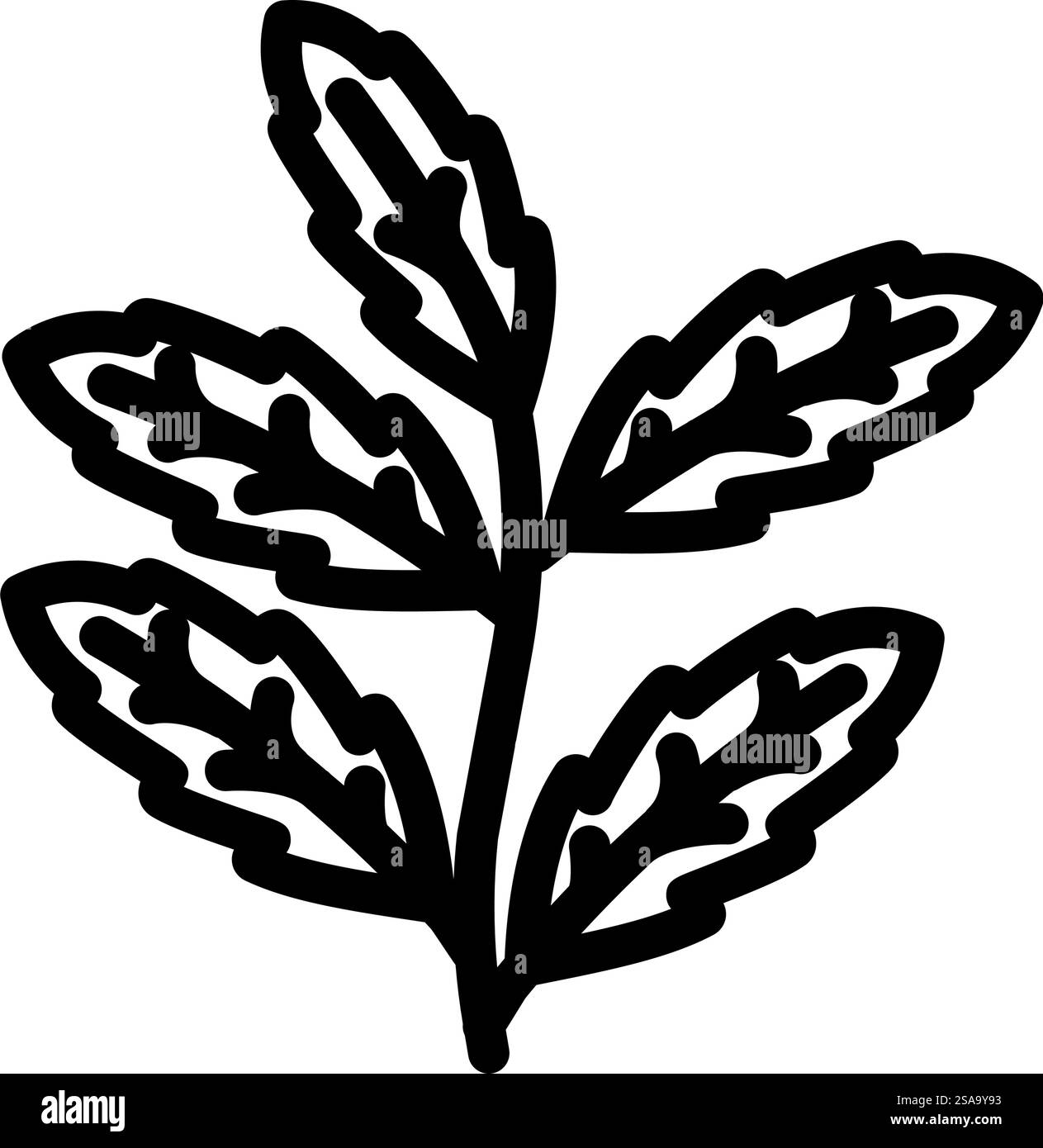 neem leaves ayurvedic herb line icon vector. neem leaves ayurvedic herb ...