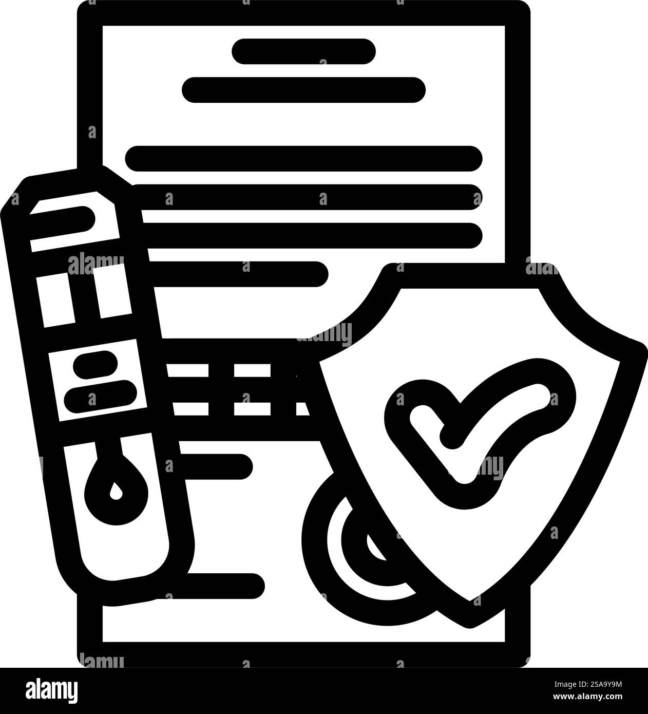 exculpatory evidence crime line icon vector. exculpatory evidence crime ...