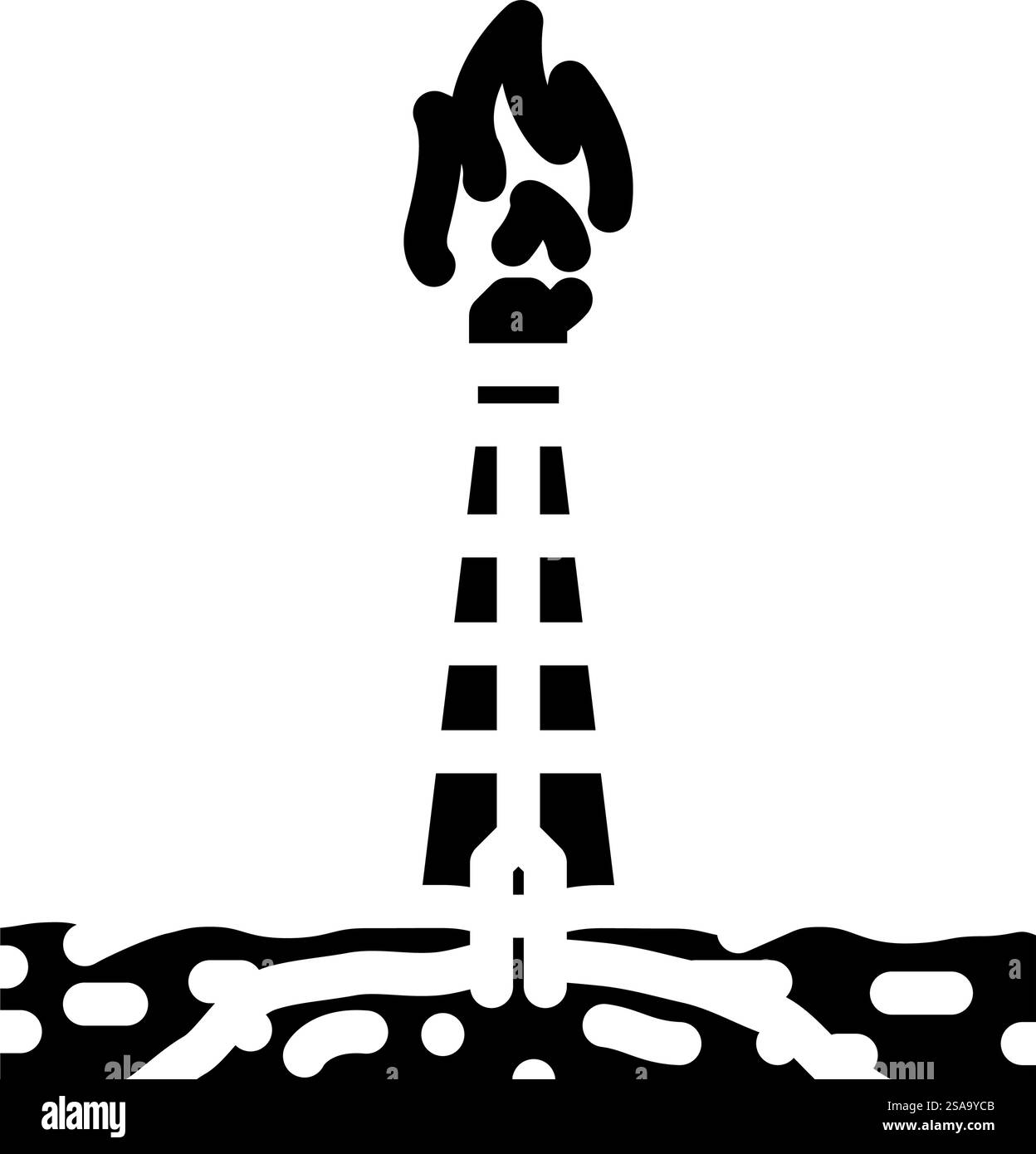 natural gas oil industry glyph icon vector. natural gas oil industry ...