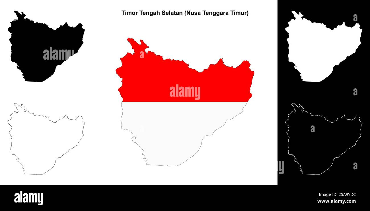 Map of timor tengah selatan hi-res stock photography and images - Alamy