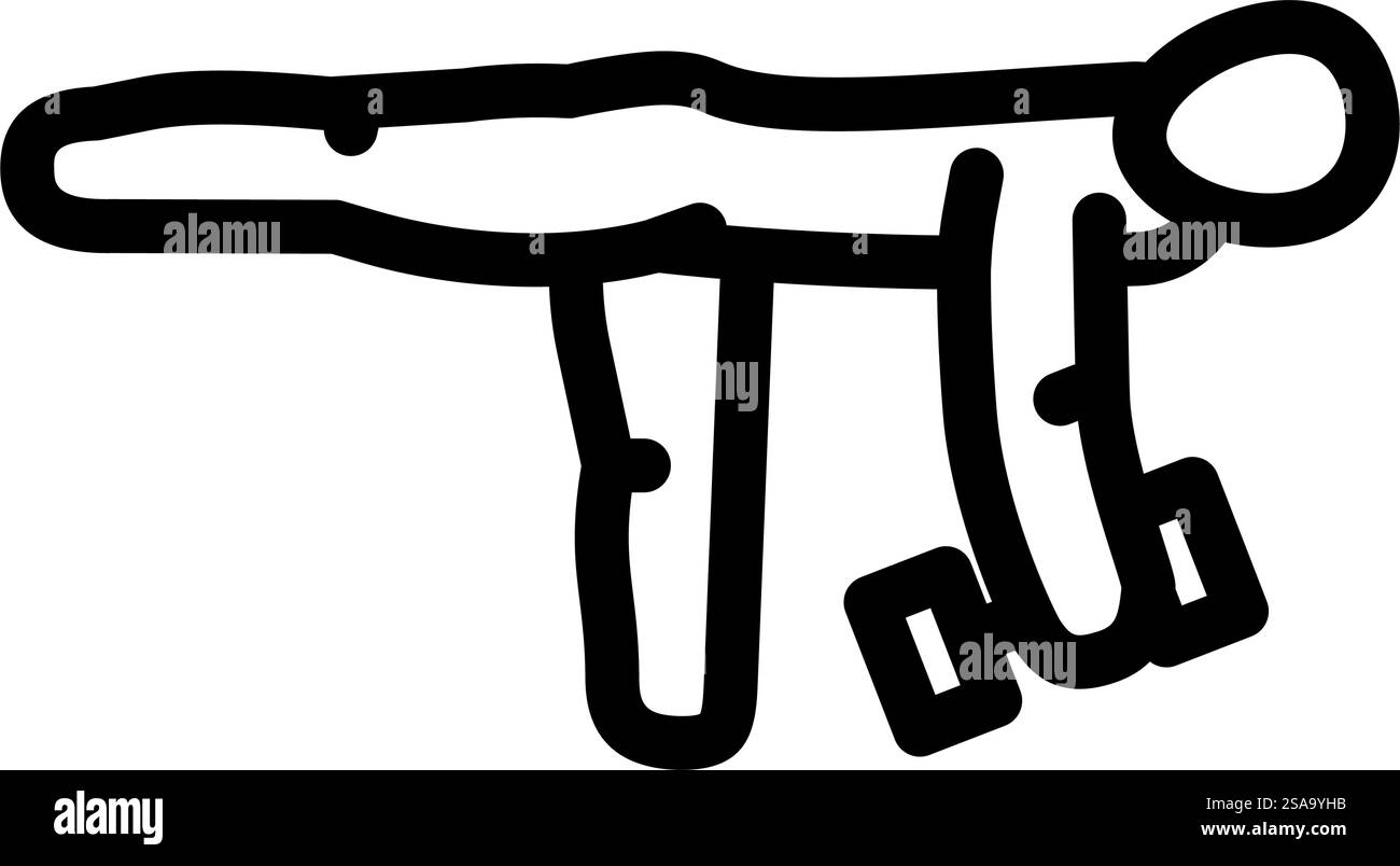 reverse curls fitness exercise arm line icon vector. reverse curls ...