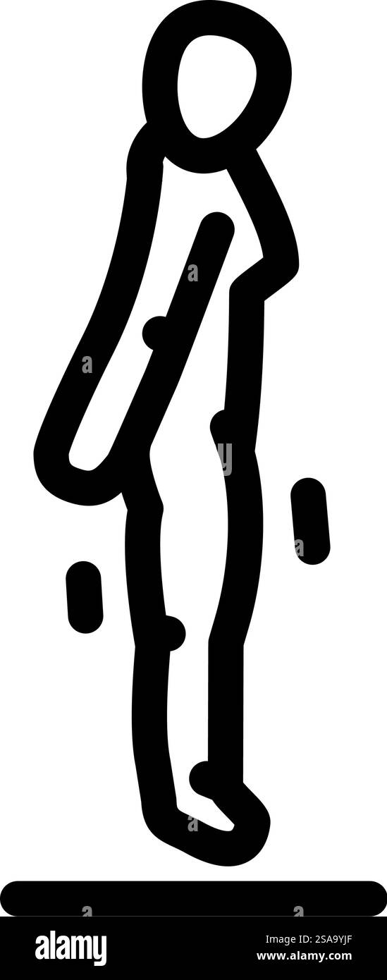 arnold press fitness exercise arm line icon vector. arnold press ...